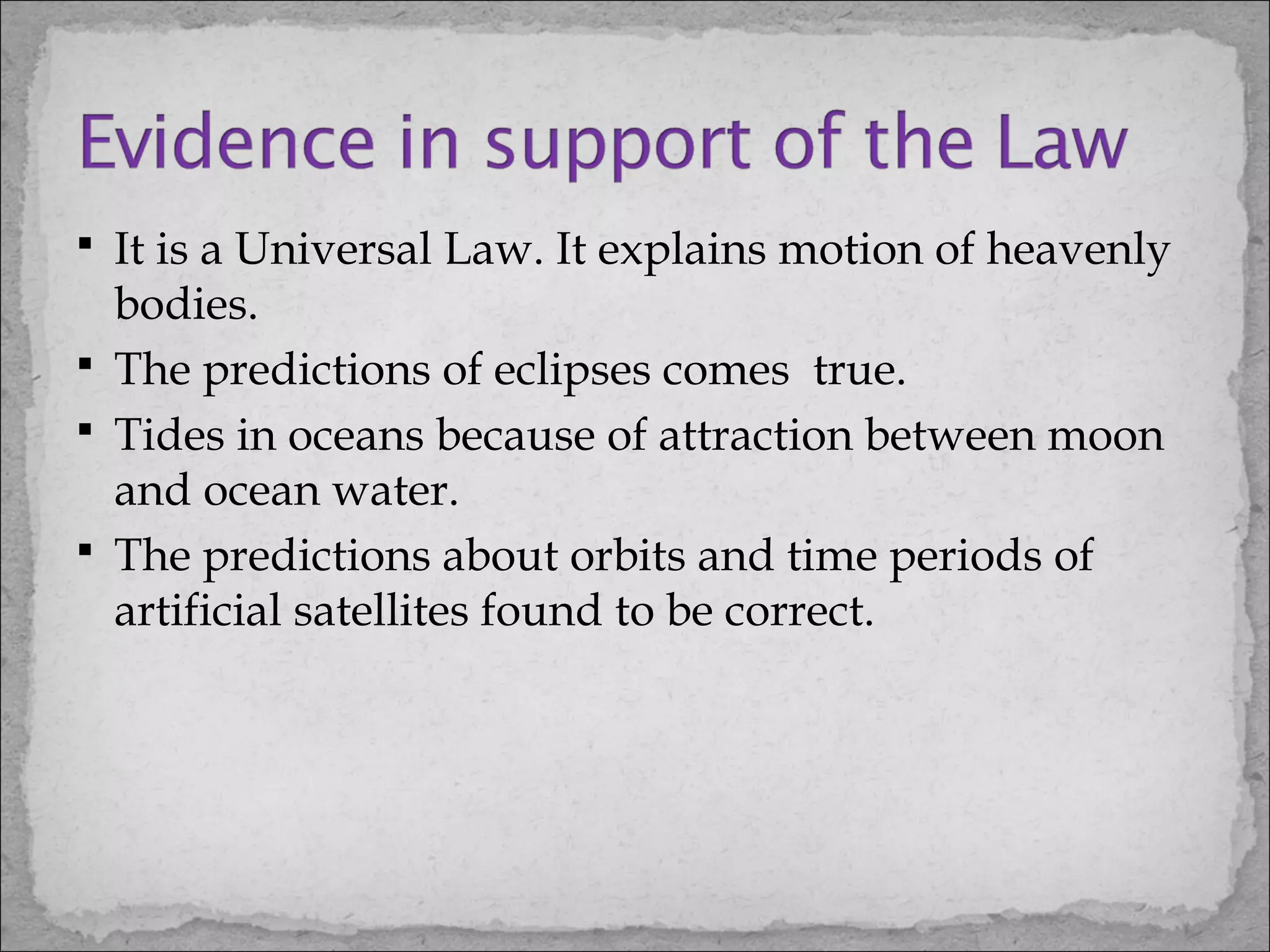 Newton's Law of Universal Gravitation | PPT