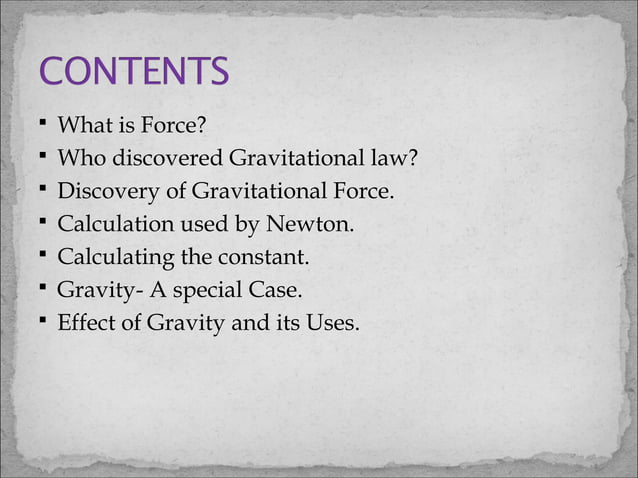 Newton's Law of Universal Gravitation | PPT