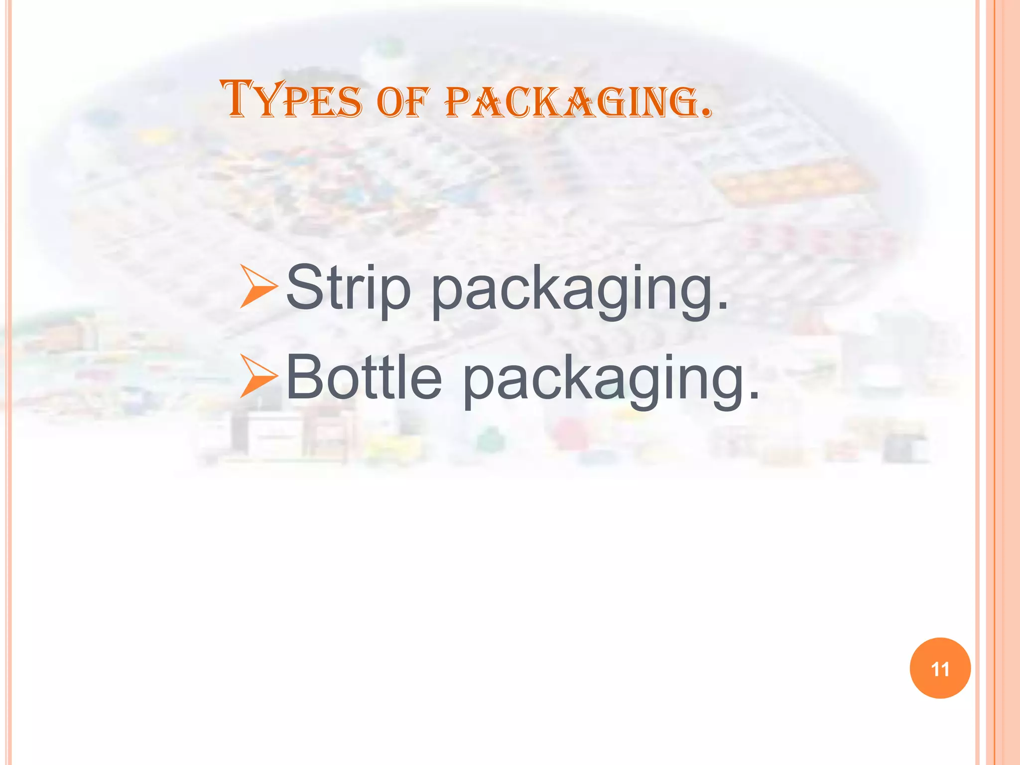 PACKAGING OF TABLETS: TYPES, MATERIALS AND QC. | PPTX