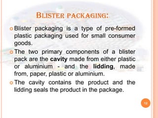 Blister packaging ppt store