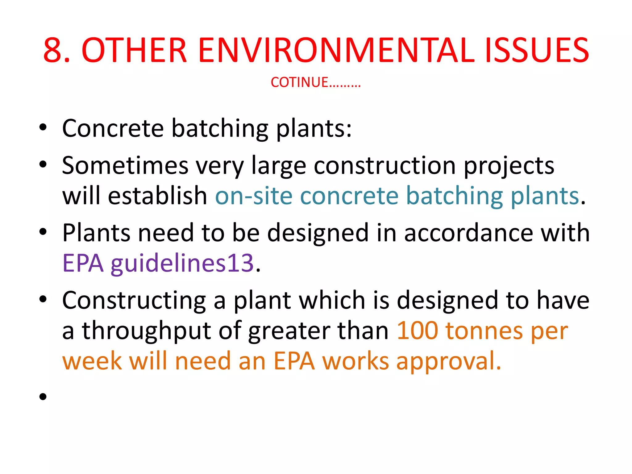 Environmental Considerations in Construction | PPTX