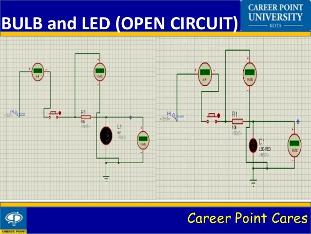 PROTEUS SIMULATION FOR LED AND BULB