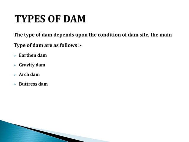 types of dam | PPTX | Civil Engineering Industry | Industries
