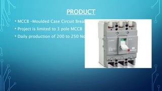 quality control STUDY ON 3 POLE MCCB MBA SIP report | PPT