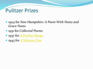 Robert Frost - Introduction | PPTX