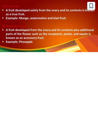 Classification and Nurtitional Value of Fruit Crops | PDF