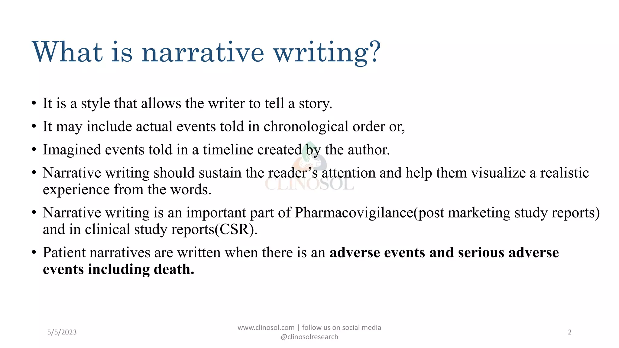 Narrative Writing | PPTX