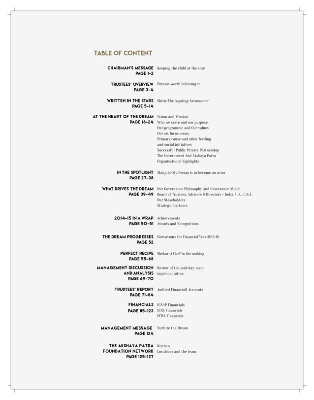 Akshaya Patra - Annual Report 2015 | PDF