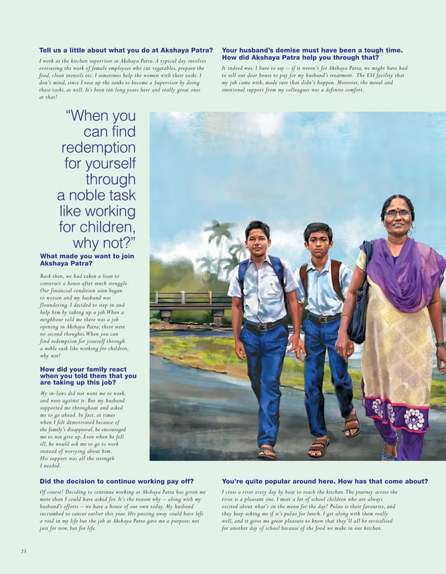 Akshaya patra annual report 2015 16 | PDF