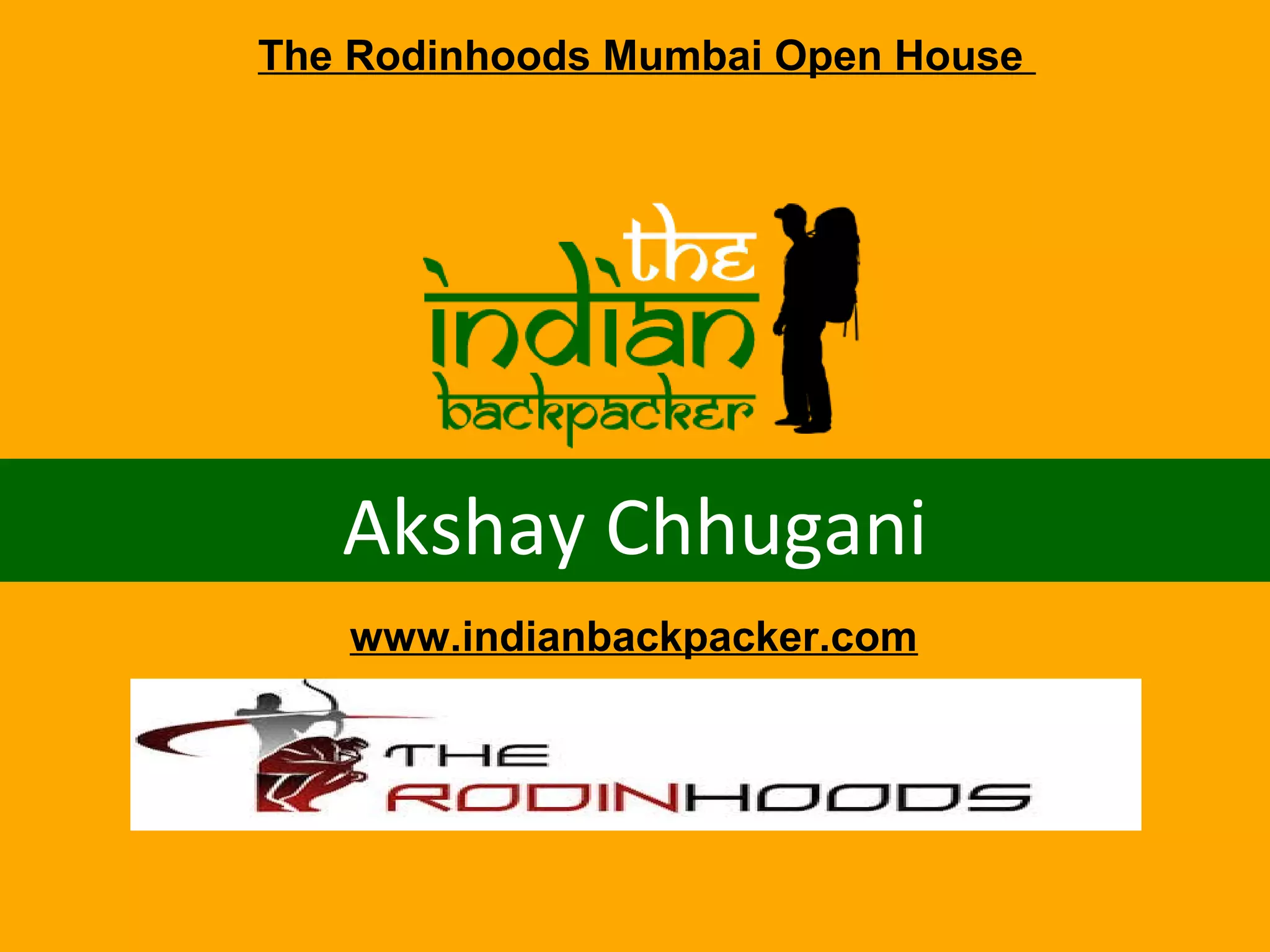 The Indian Backpacker Re-Launches as a Budget Travel guide to India | PPT