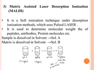 Ionization Techniques In Mass Spectroscopy | PDF