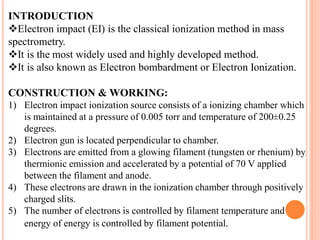 Ionization Techniques In Mass Spectroscopy | PDF