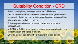 STATISTICAL METHODS AND TECHNIQUES FOR AGRONOMIC RESEARCH | PPTX