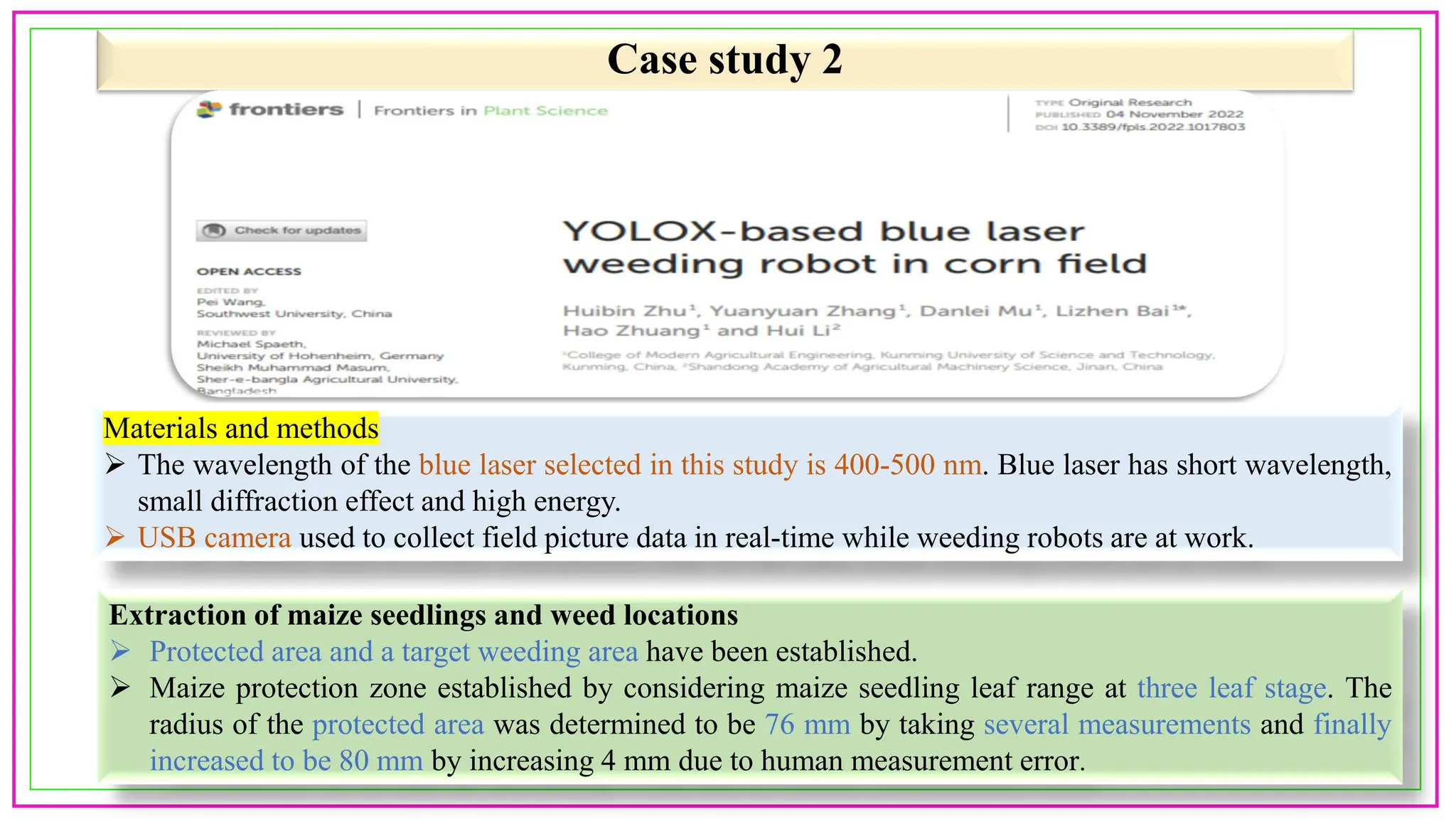 Weed Detection Using Deep Learning and Laser Weed Control | PDF