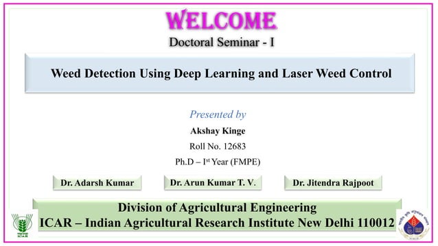 Weed Detection Using Deep Learning and Laser Weed Control | PDF ...