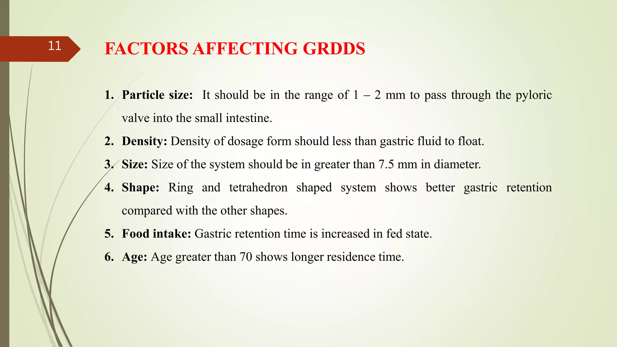 Approaches Of Gastro-Retentive Drug Delivery System or GRDDS | PPTX