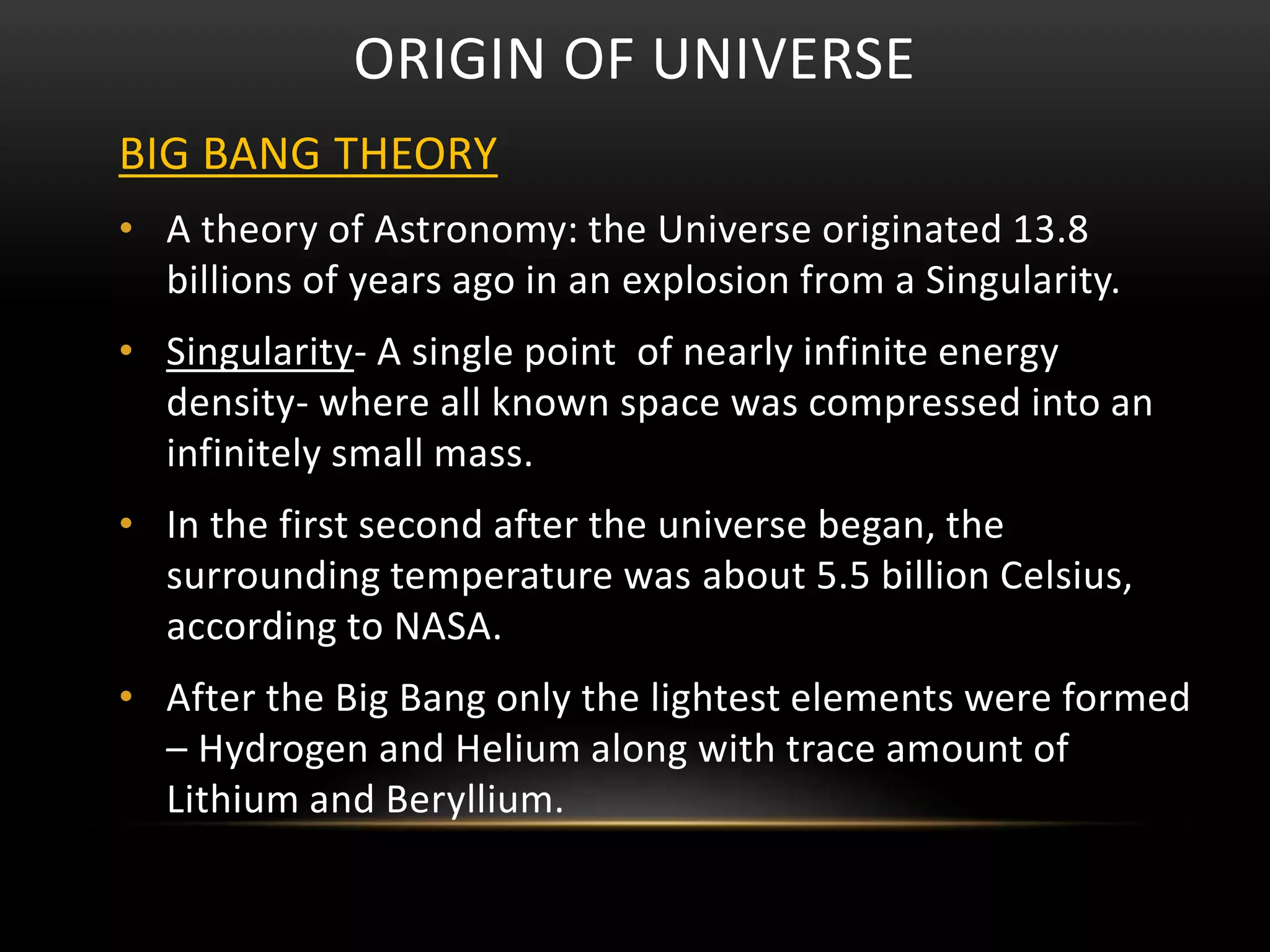 Origin and Abundance of elements in the Solar system and in the Earth ...