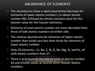 Origin and Abundance of elements in the Solar system and in the Earth ...