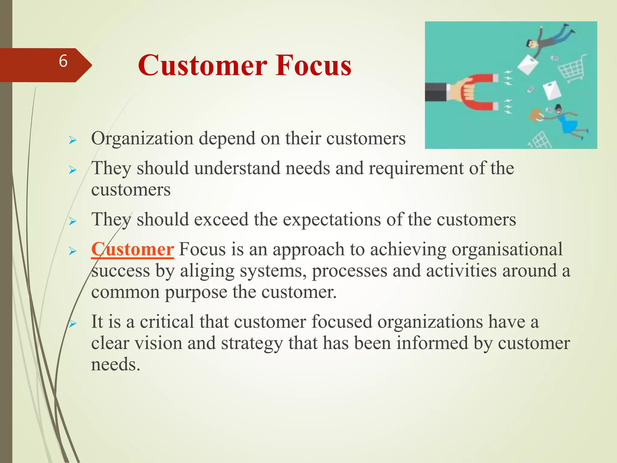 Customer focus ,types and customers perceptions | PPTX