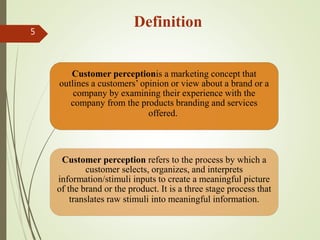 Customer focus ,types and customers perceptions | PPTX