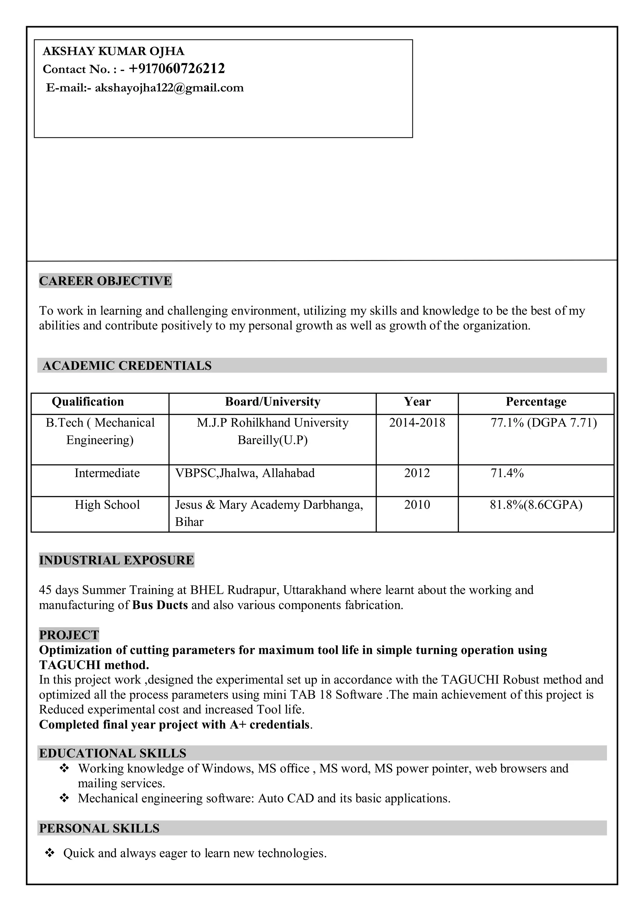 Akshay resume | PDF