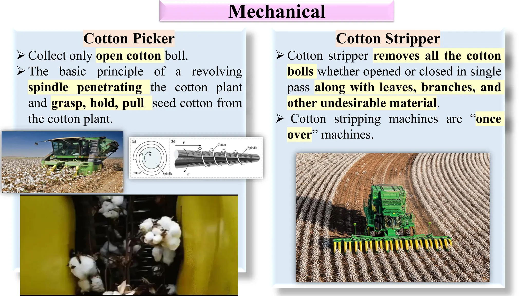 Robotic Cotton Picker, Machines for Cotton Harvesting | PDF