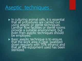 Aseptic Techniques and sterile handling in atc lab | PPTX