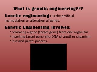 Genetic Engineering Definition