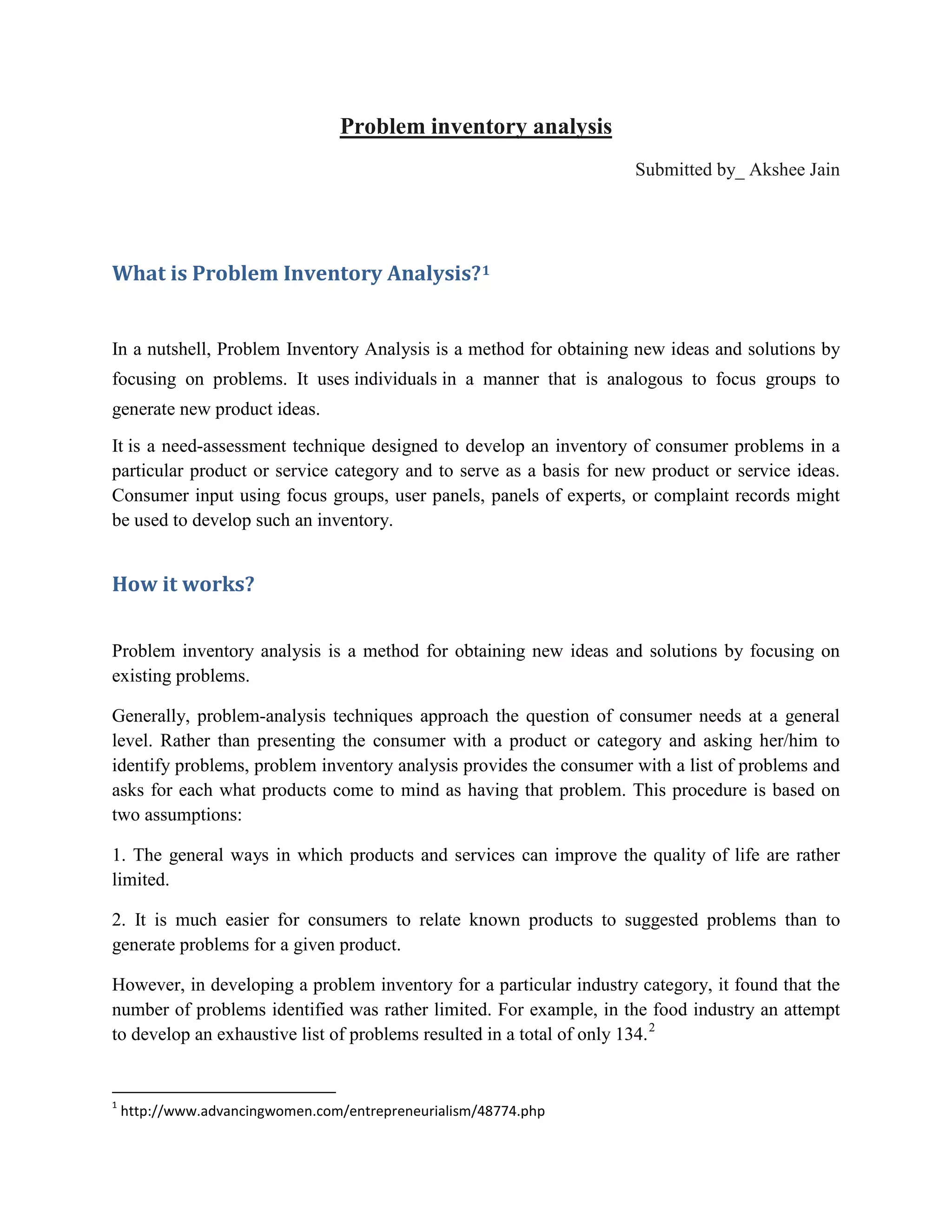 Akshee Problem_Inventory_Analysis | PDF