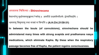 Akshepaka refers to epileptic seizures and is a symptom caused by an ...