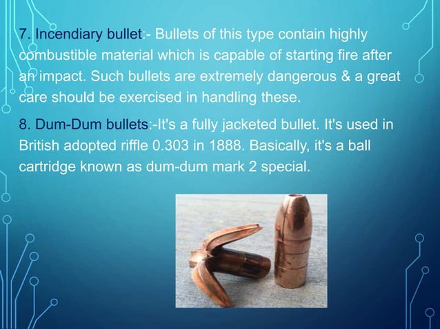 Types of Bullet | PPTX | Arms & Ammunition | Sensitive Topics