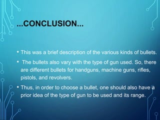Types of Bullet | PPT