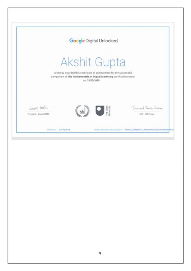 Akshit gupta Digital Marketing | PDF
