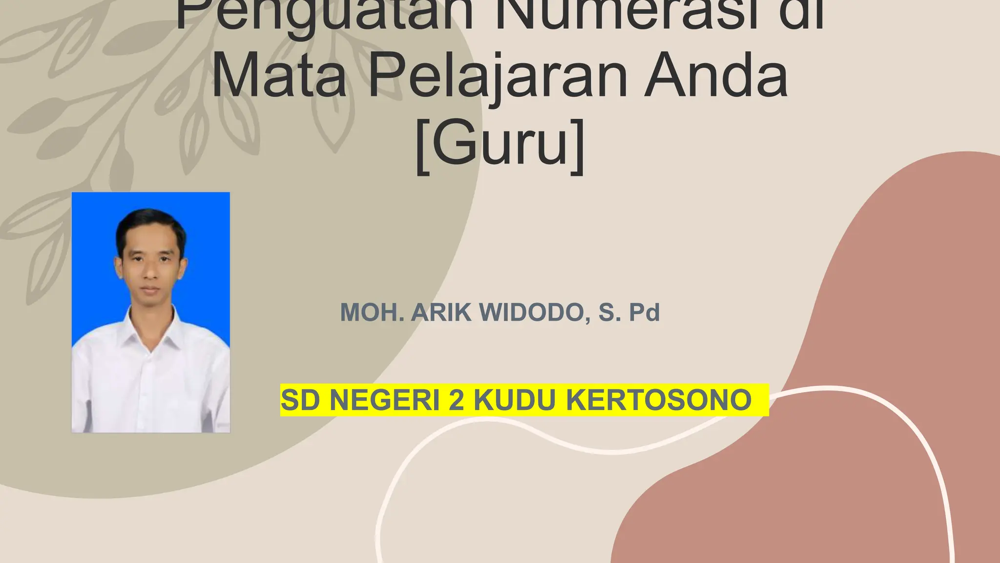 penguatan numerasi pada mata pelajaran pendidikan agama islam.pptx penguatan numerasi pada mata pelajaran pendidikan agama islam.pptx