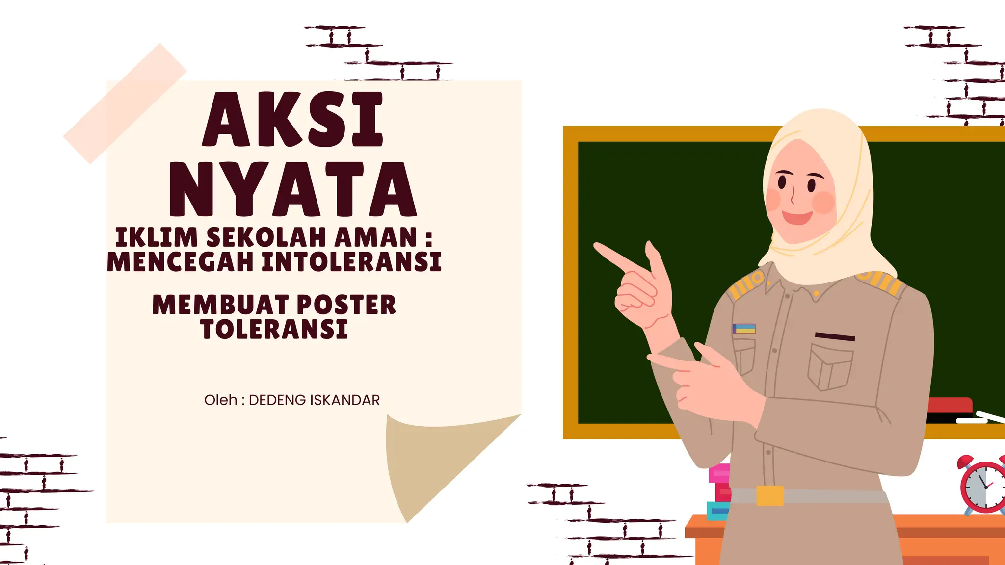 Aksi Nyata-Iklim Sekolah Aman-Mencegah Intoleransi-Membuat Poster ...