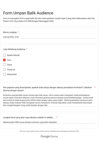 Aksi nyata kurikulum merdeka mengapa kurikulum berubah | PDF