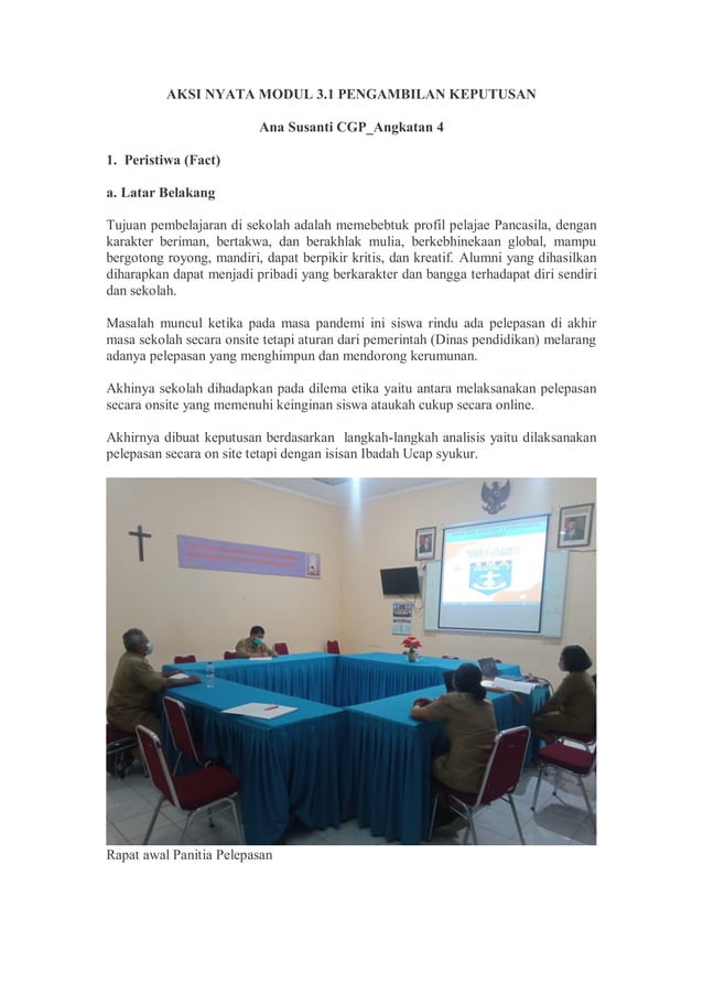 AKSI NYATA MODUL 3.1. PROGRAM GURU PENGGERAK | PDF