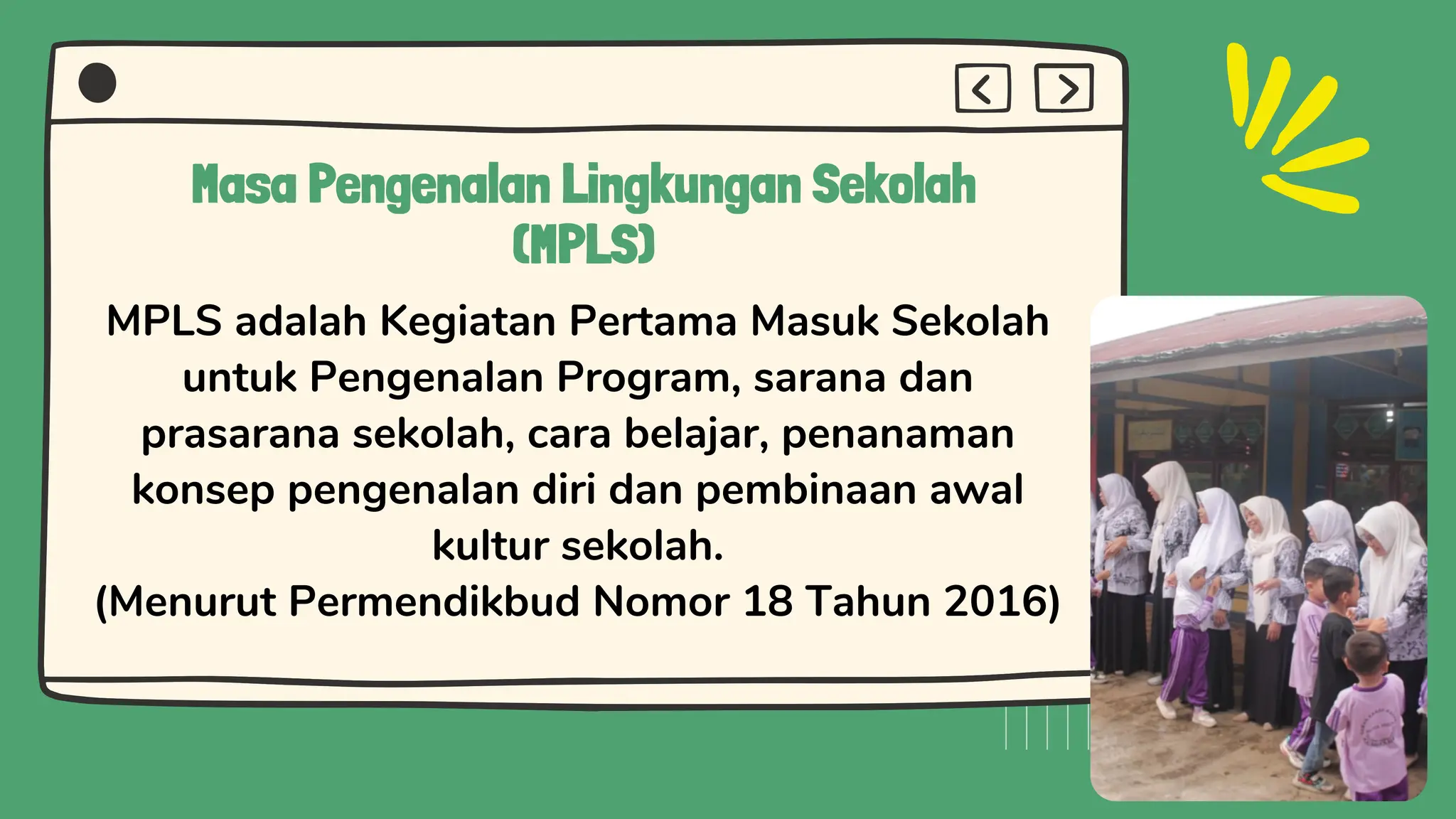 program masa pengenalan lingkungan sekolah | PPT