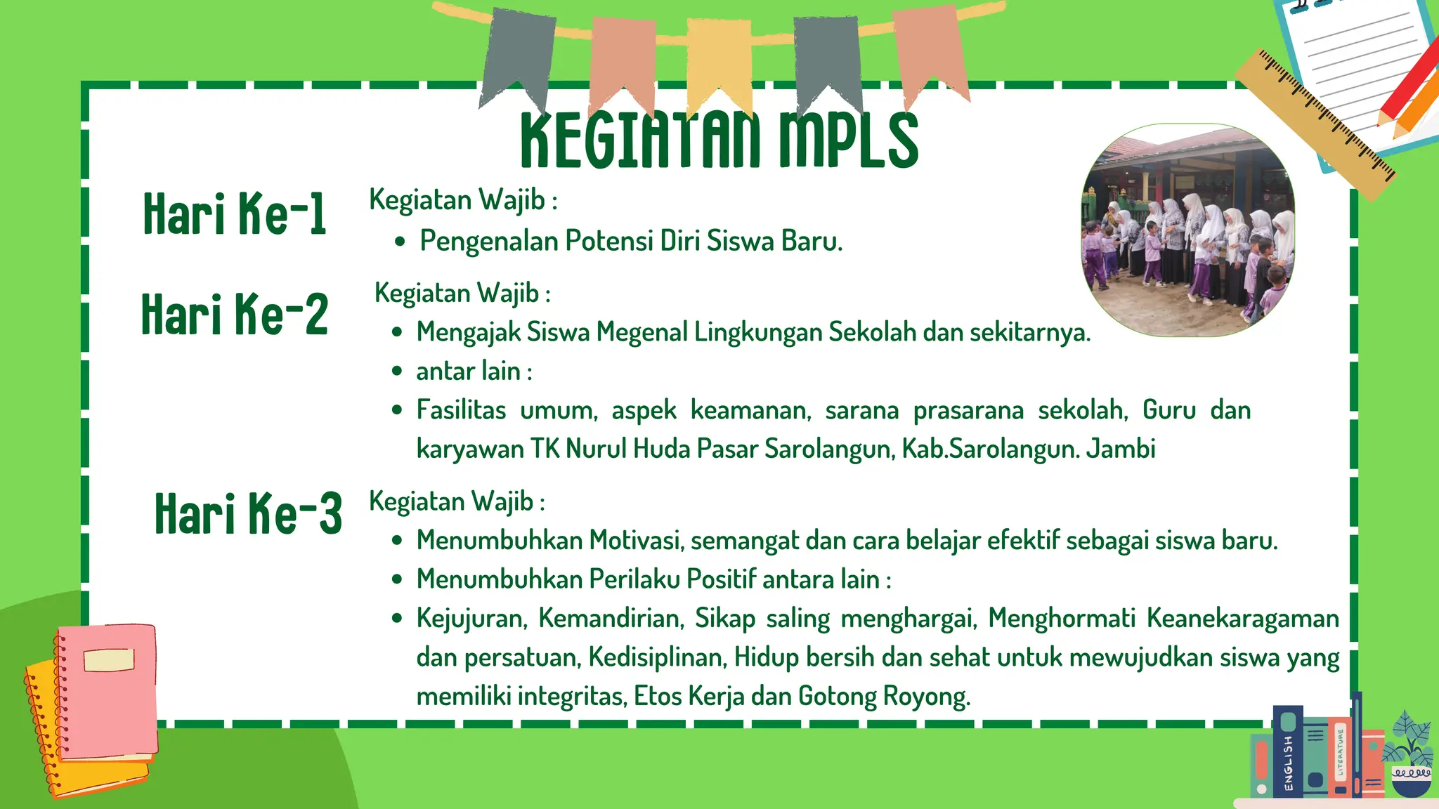 program masa pengenalan lingkungan sekolah | PPT
