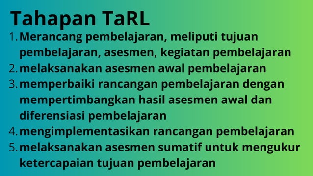 Contoh Aksi Nyata Penerapan Pendekatan TaRL | PDF