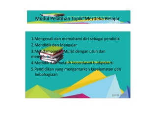 PEMAHAMAN MERDEKA MENGAJAR | PPT