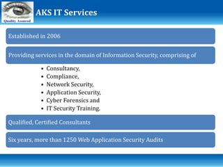 AKS IT Corporate Presentation | PPT