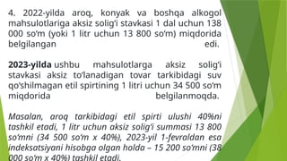 Aksiz_soligi_pptx.pptx_aksiz solig’iboyicha | PPTX