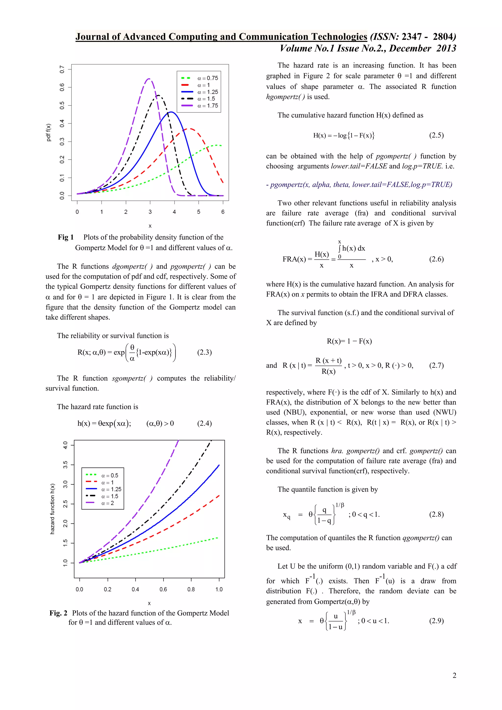 Statistical Analysis and Model Validation of Gompertz Model on different Real Data Sets for ...