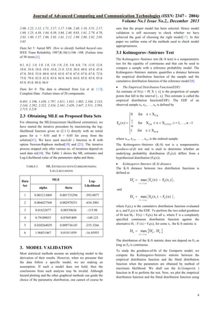 Statistical Analysis and Model Validation of Gompertz Model on different Real Data Sets for ...
