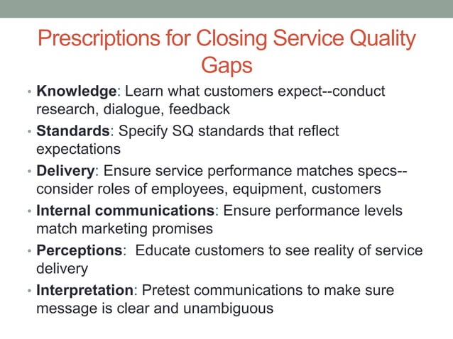 service quality-models-ppt | PPTX | Information Services Industry ...