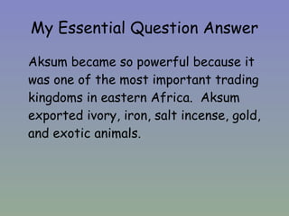Aksum | PPT