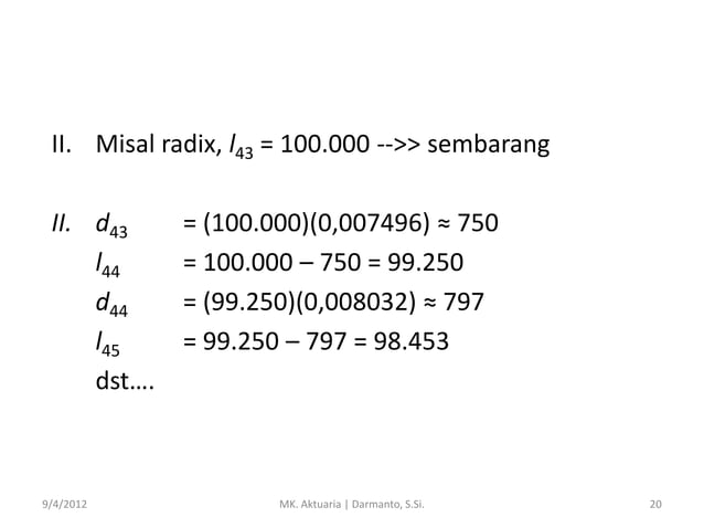 Akt 2-tabel-mortalitas | PDF
