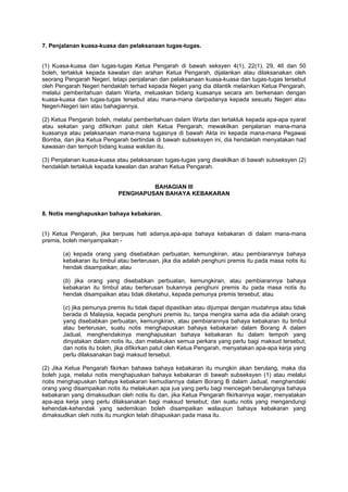 Akta 341- Akta Perkhidmatan Bomba 1988 | PDF