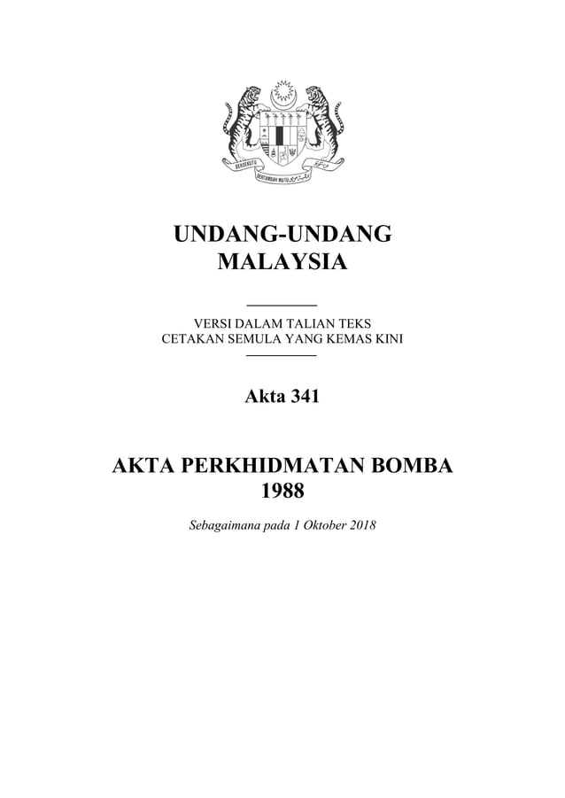 Akta 341 - Akta Perkhidmatan Bomba 1988.pdf
